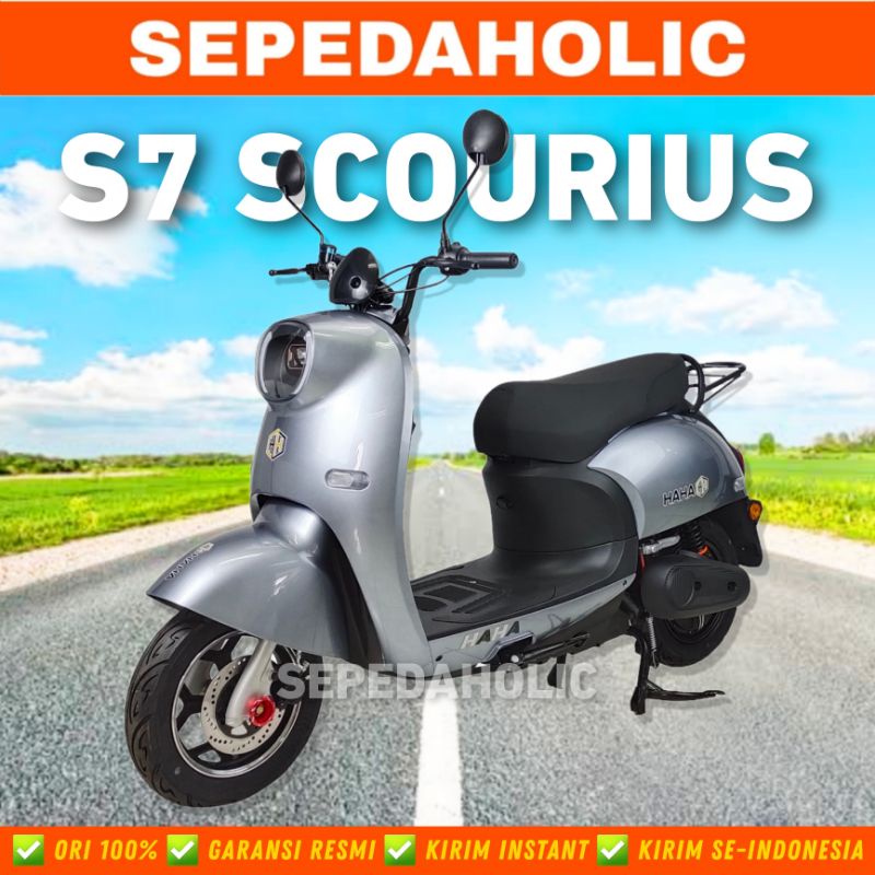 Sepeda Motor Listrik HAHA S7 SCOURIUS 800 Watt Electric Bike | Lazada ...