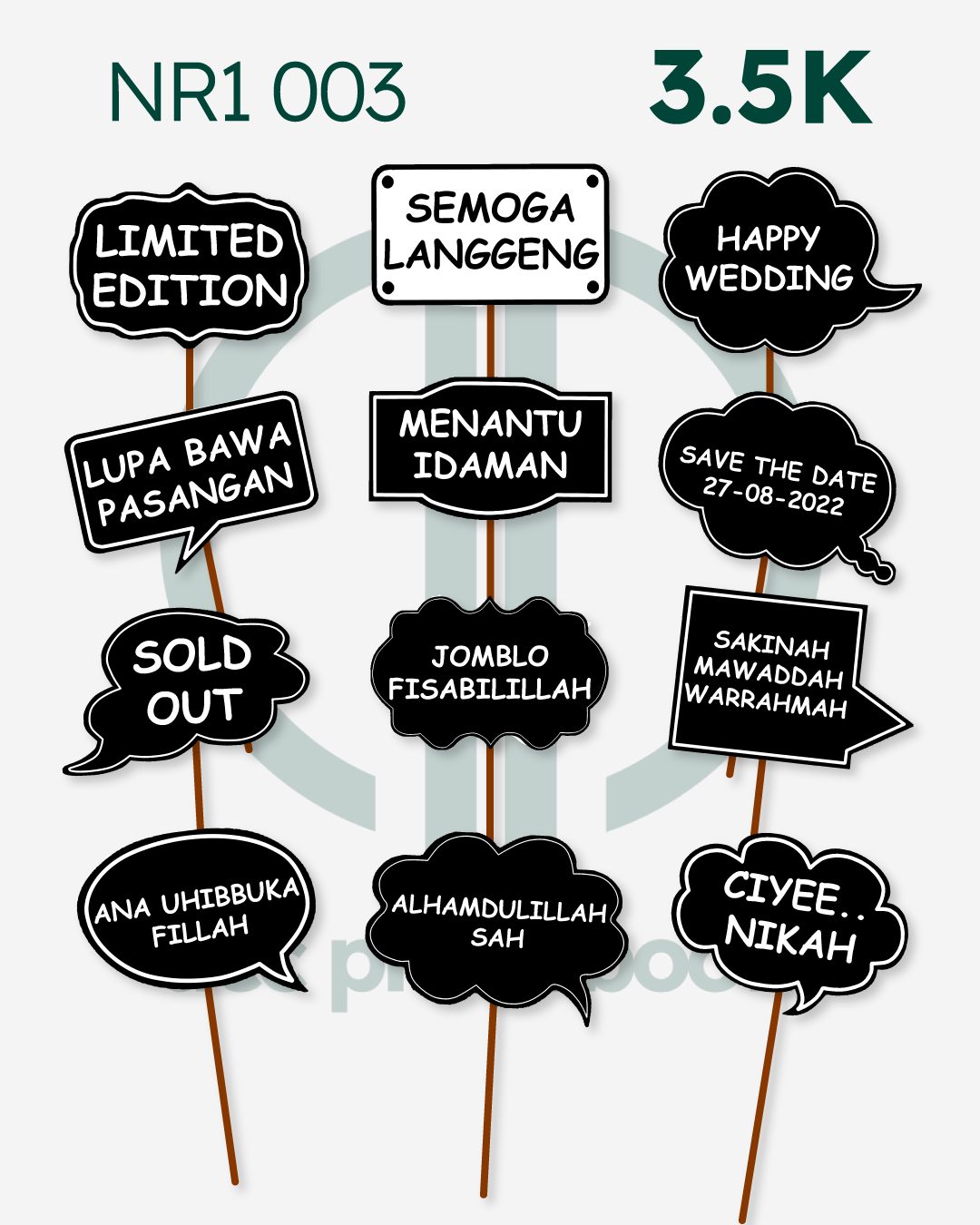 Acc Photobooth Props NR1 003 | Lazada Indonesia