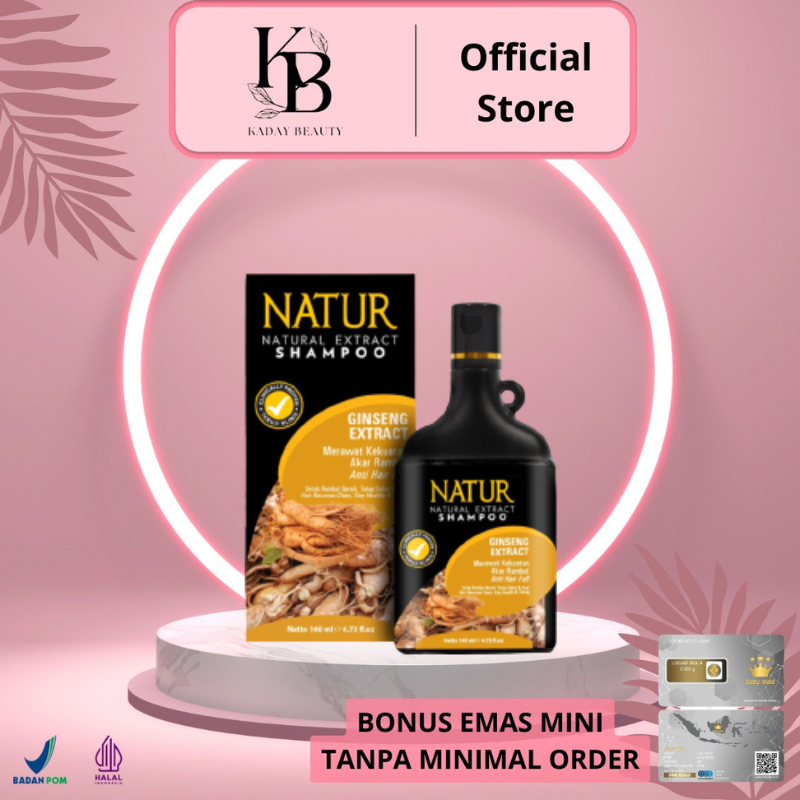SHAMPO NATUR UNTUK RAMBUT RONTOK NATUR SHAMPOO GINSENG 80ML 140ML dan ...