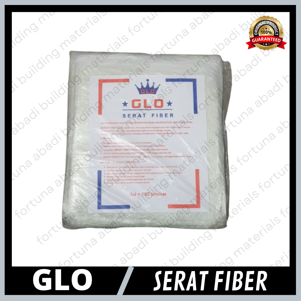 Serat Fiber Kasar Merk GLO Isi 100 Lembar Waterproof | Lazada Indonesia