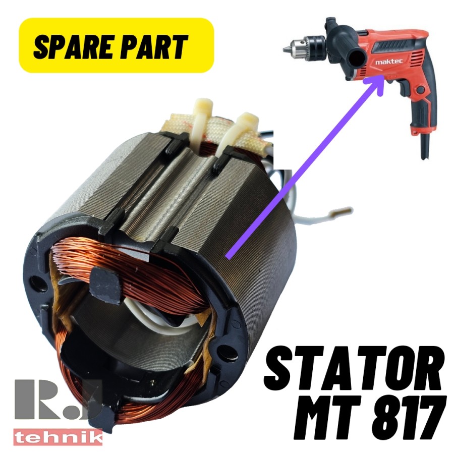 Maktec MT817 Stator Rumah Armature Angker Bor Impact Drill MT 817 ...