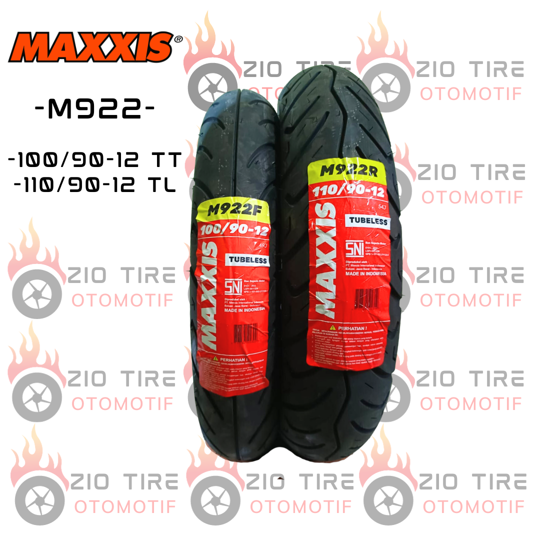 BAN LUAR SCOOPY RING 12 MAXXIS M922 TUBELESS | Lazada Indonesia