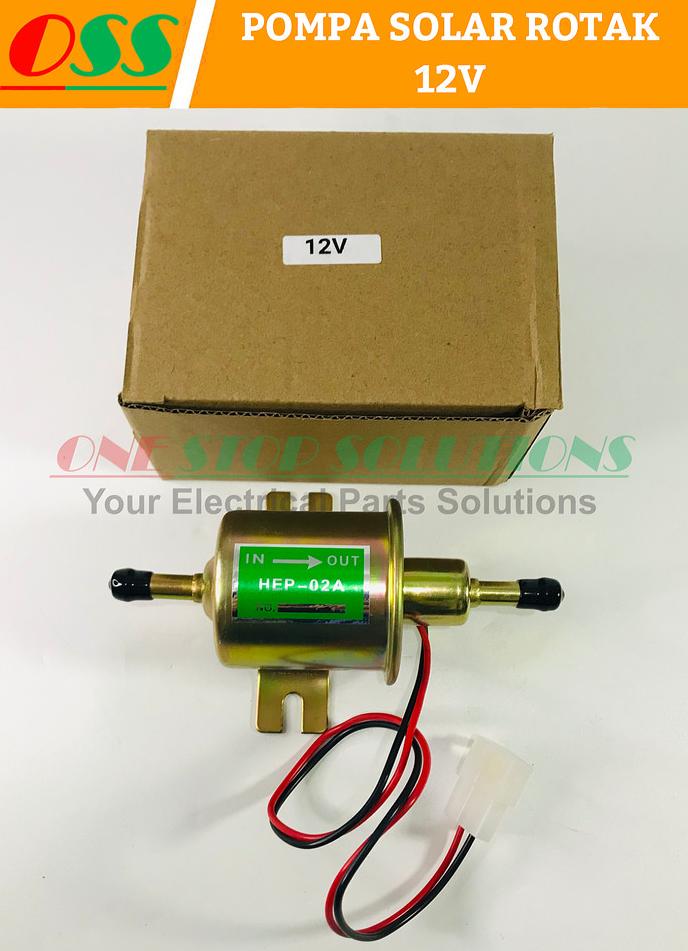 TERJAMIN POMPA SOLAR ROTAK ROTAX FUEL PUMP HEP-02A 12VDC SNJ | Lazada ...