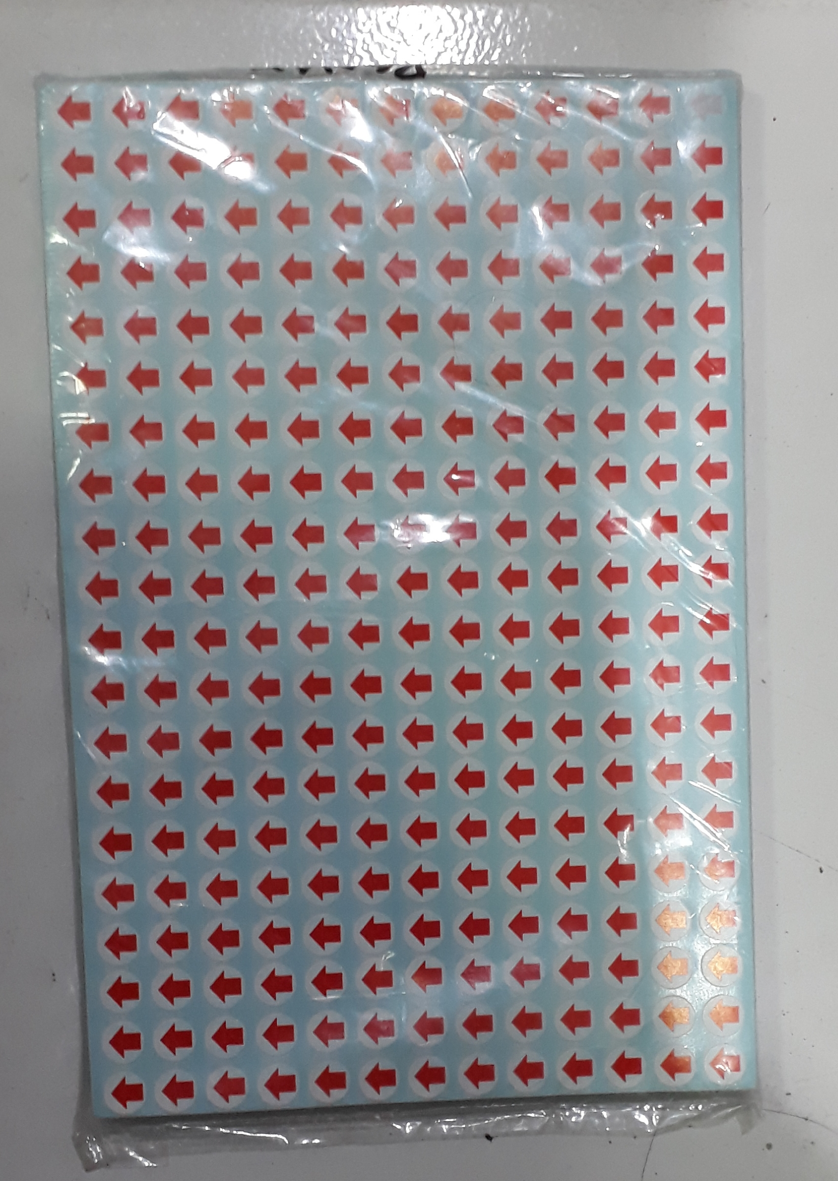 Kertas Tempelan Stiker label baju pakaian kain sticker panah penanda ...