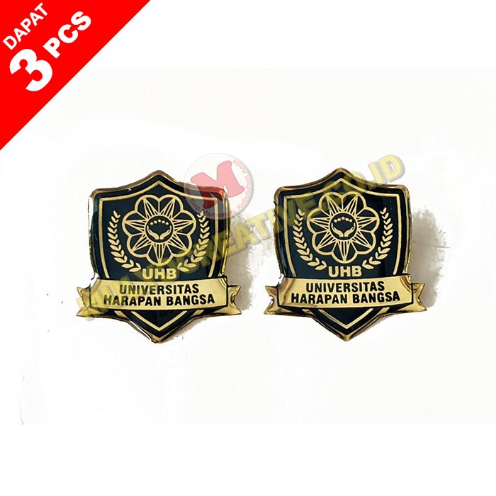 Pin Uhb Pin Logo Universitas Harapan Bangsa Pin Logo Uhb 3pcs Lazada Indonesia