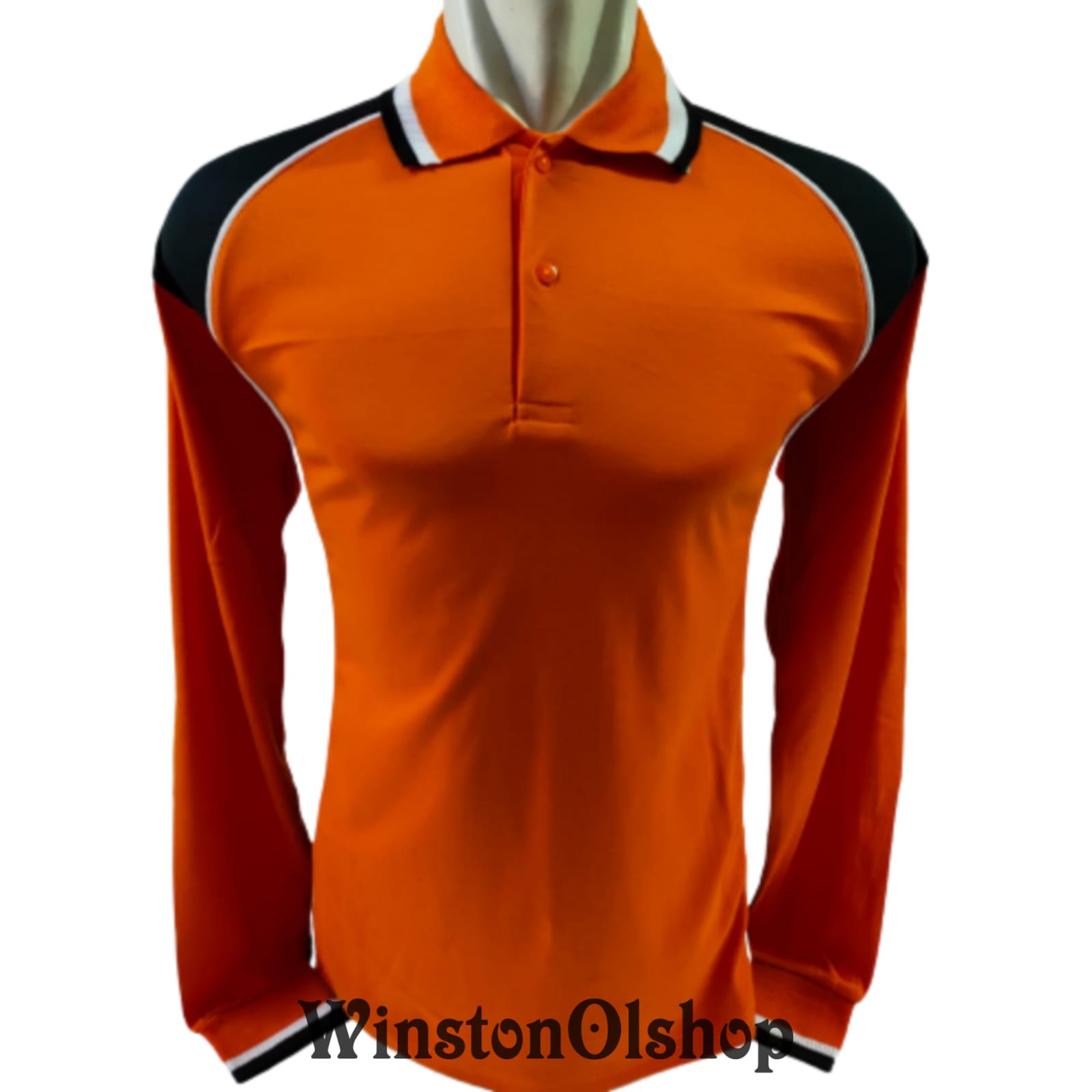 Kaos Polo Shirt Kerah Polo Kerah Lakos Polos Lengan Panjang Dewasa Kaos ...