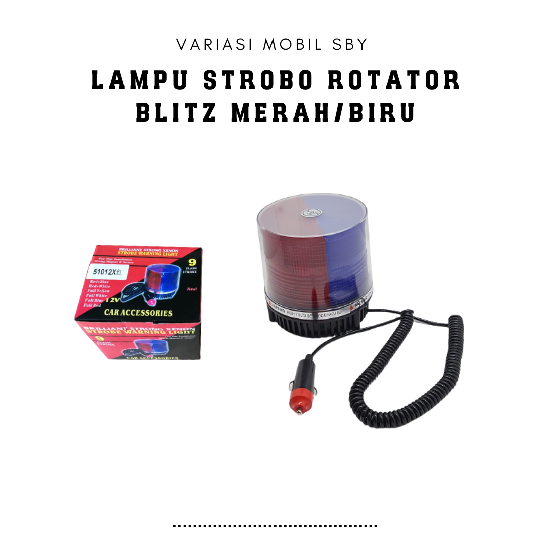 Lampu rotator Led Blitz Untuk Mobil 12 Volt & Truk 24 Volt Universal ...