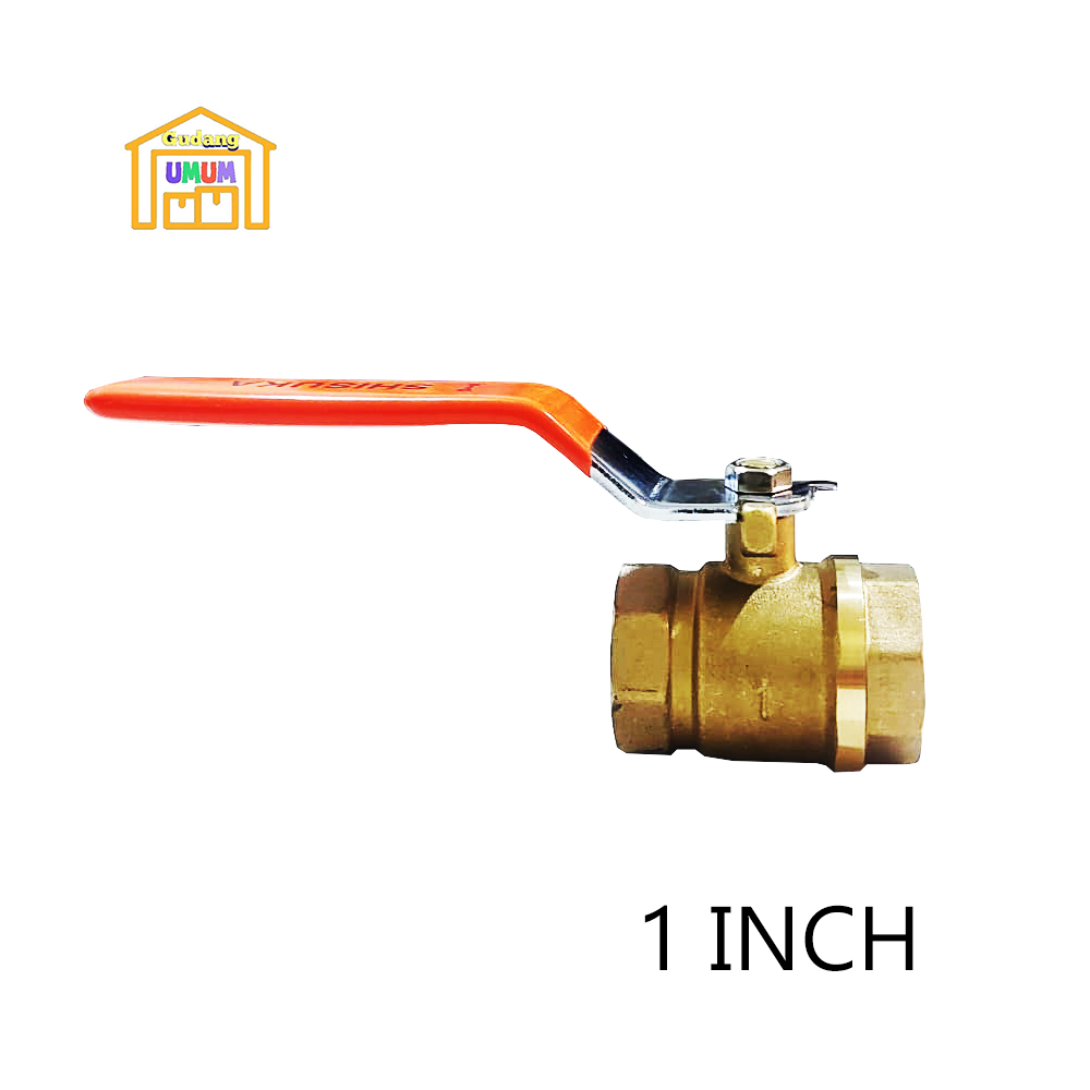 Ball Valve Kuningan Merk SHISUKA Varian Ukuran 1/2" - 3/4" - 1" Stop ...