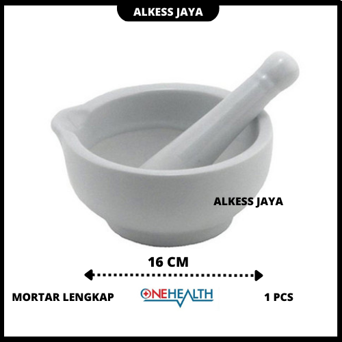 Onehealth Mortar Lumpang Alu Alat Penumbuk Obat Penggerus Obat ukuran ...