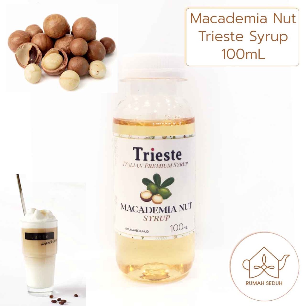 100mL Trieste Macadamia Nut Syrup - Sirup Kacang Macademia Makaademia ...