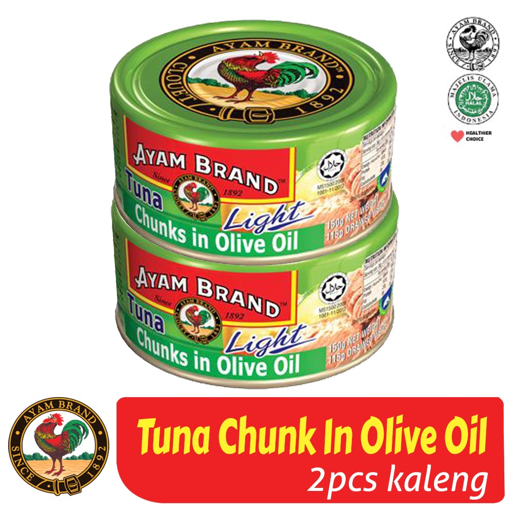 Ayam Brand Ikan Tuna Kaleng Chunk In Oil Olive 2 pcs 150gr | Lazada ...