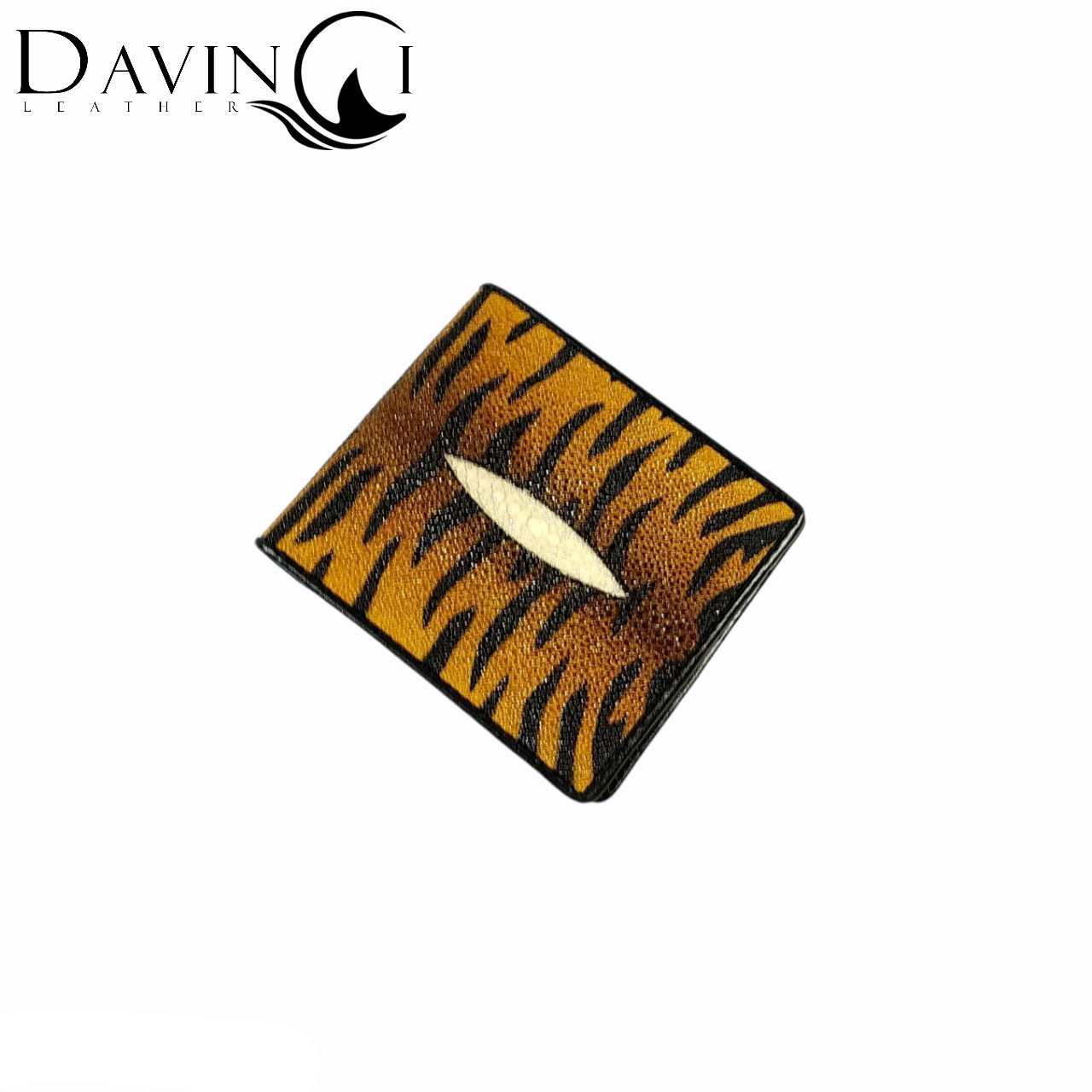 Dompet Pria Kulit Ikan Pari Asli Motif Loreng Harimau | Lazada Indonesia