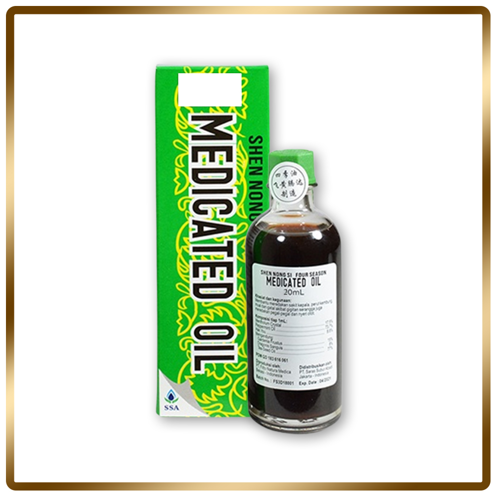 Medicated Oil 20ml Minyak Angin Penghilang Gatal Dan Nyeri Otot Minyak ...