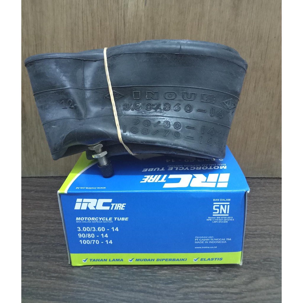 BAN DALAM IRC 300/360-14 ( 90/90-14 . 100/70-14 )/ BAN DALAM MOTOR ...