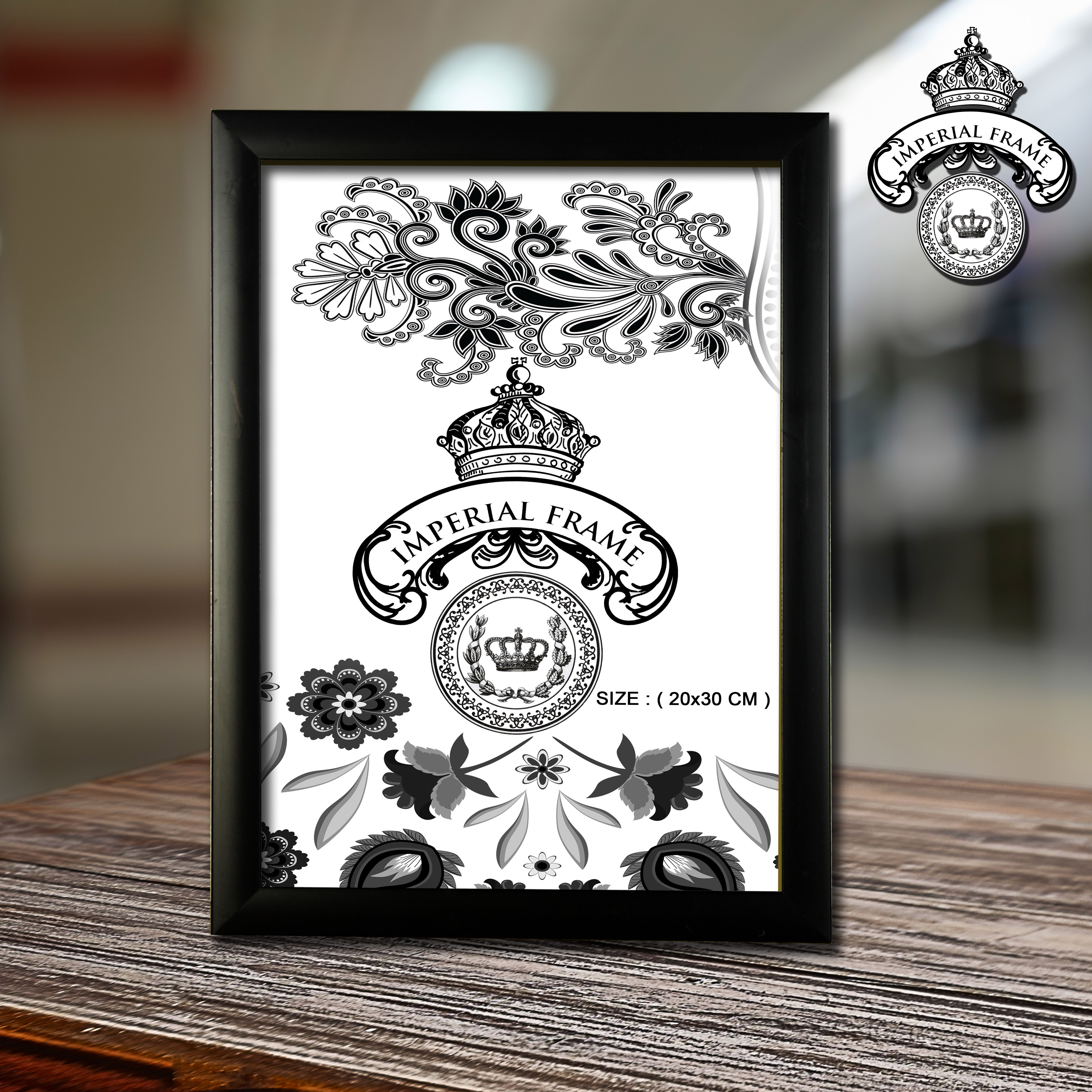 Bingkai Frame Figura Foto 10RS ( 20x30 cm ) Putih / Hitam / Coklat ...