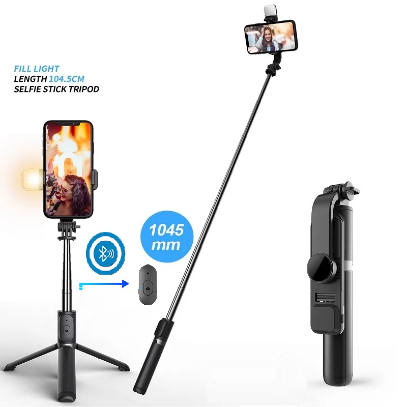 TONGSIS bluetooth Q07 TRIPOD 3 in 1 Tongsis Bluetooth With Remote ...
