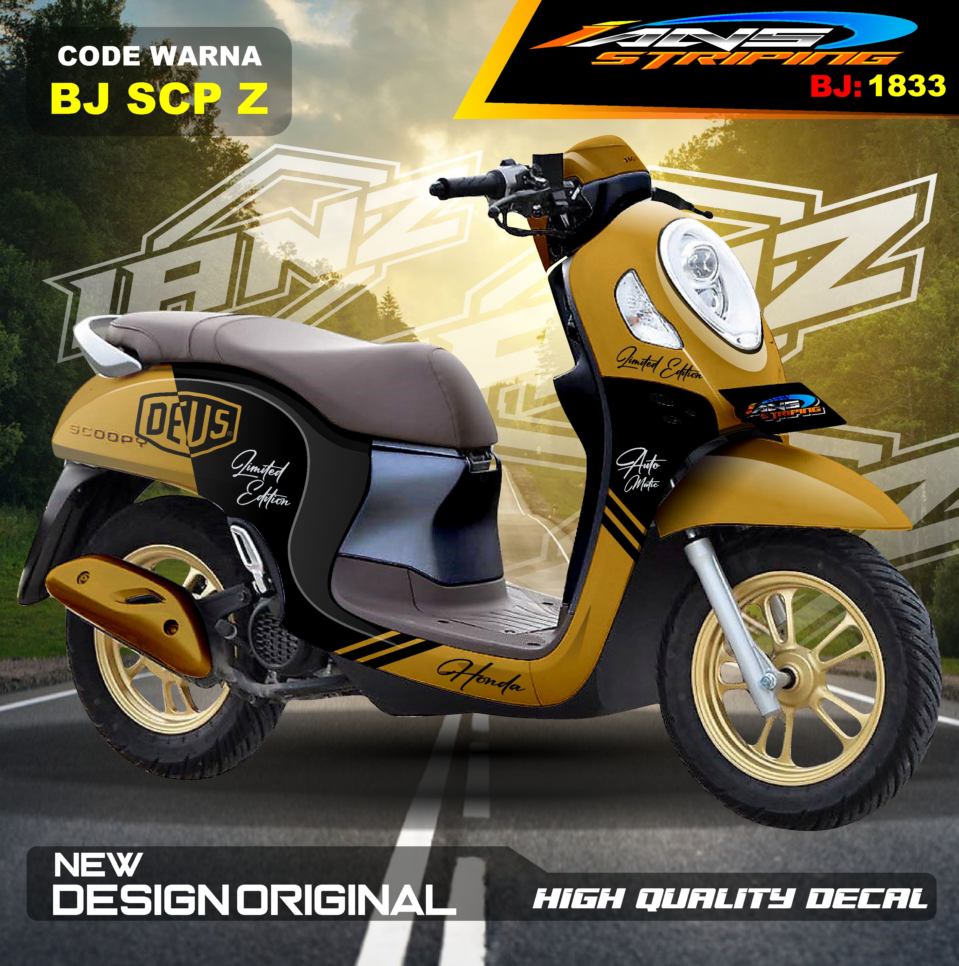 STICKER FULL BODY SCOOPY / STICKER ALL NEW SCOOPY / STIKER FULL BODY ...