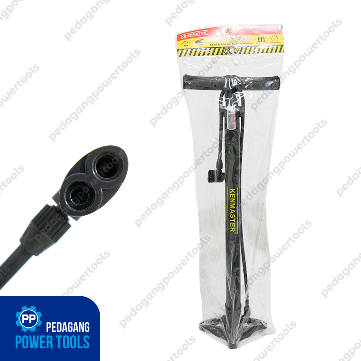 KENMASTER Pompa Sepeda Tabung Hitam Isi Angin Bola Ban Motor Hand Pump ...