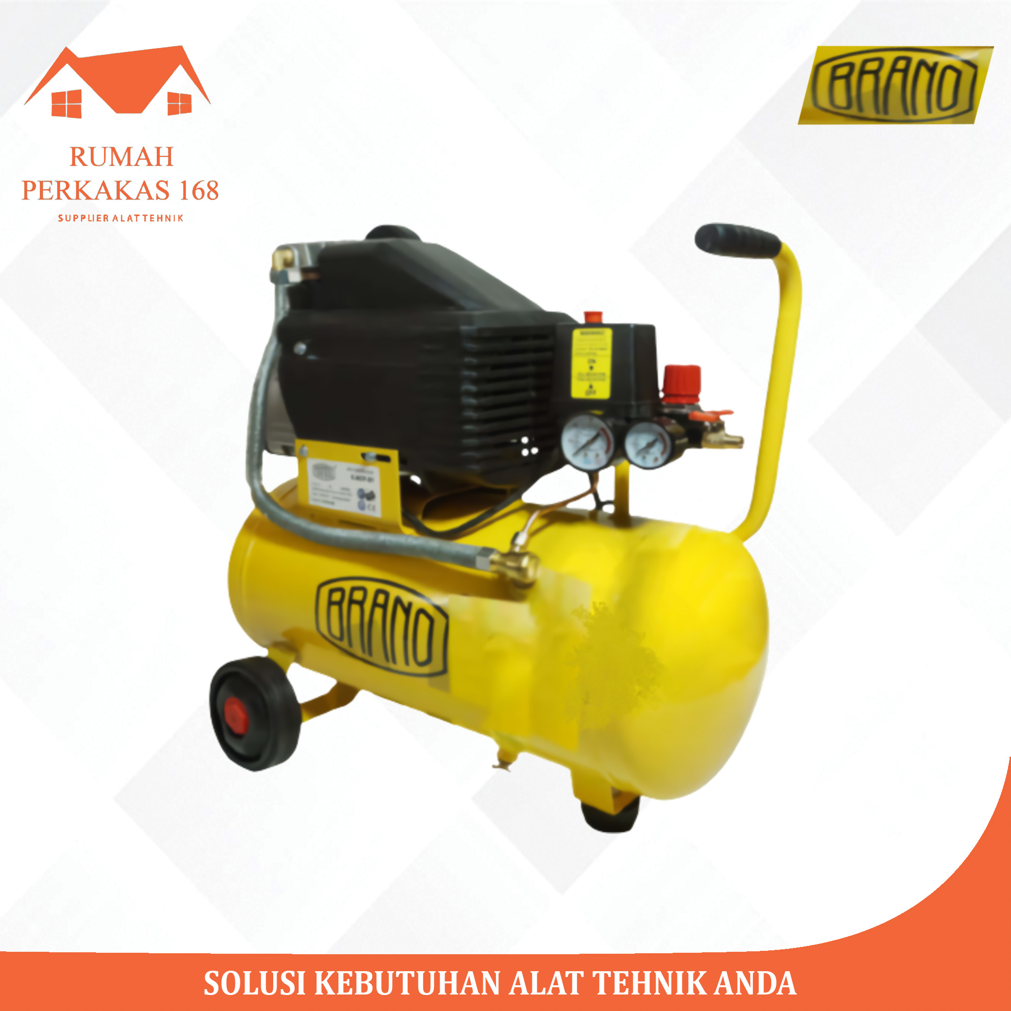 BRANO KOMPRESOR ANGIN LISTRIK 1HP 24L /KOMPRESOR BRANO 1HP | Lazada ...