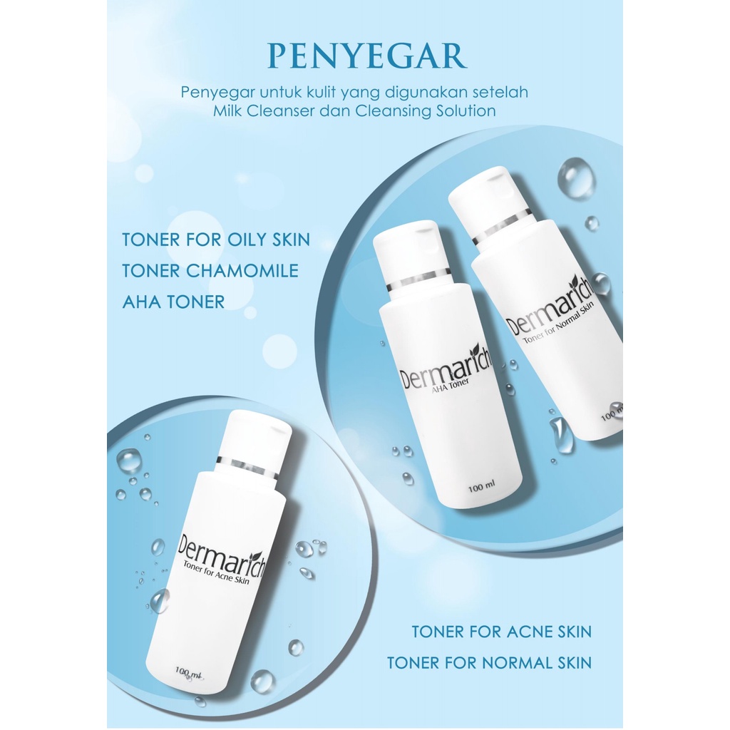 Dermarich Toner Acne AHA Toner Oily Dermarich HALAL MUI AMAN | Lazada ...