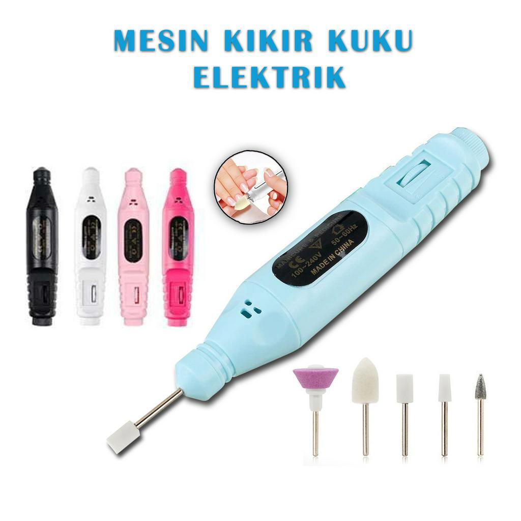 RGAKSESORIS Mesin Kikir Kuku Elektrik Bentuk Pena Untuk Pedicure ...