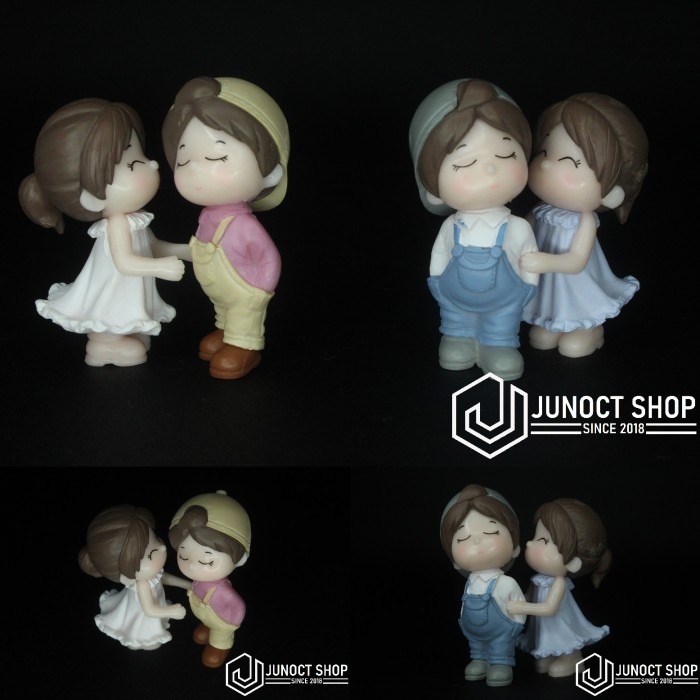 Figuran Pasangan Anak Remaja Topi Rok - Terrarium Cake Topper 74 ...