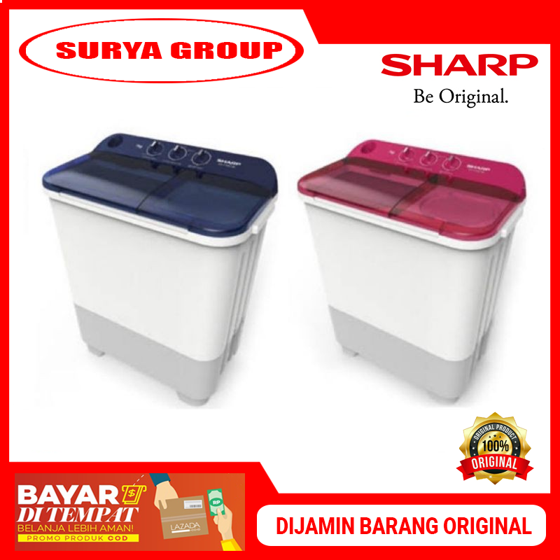 Mesin Cuci SHARP EST 75 NT 7Kg 2 Tabung PUREMAGIC LOW WATT - KHUSUS ...