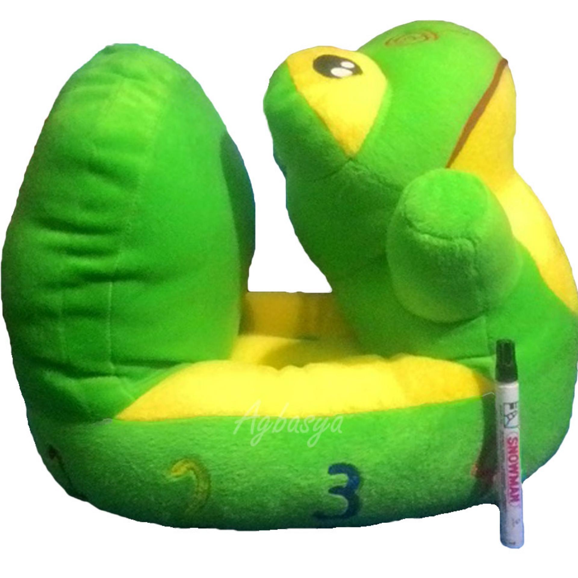 HEMAT AGB Boneka Sofa Odong Karakter Keropi - Hijau