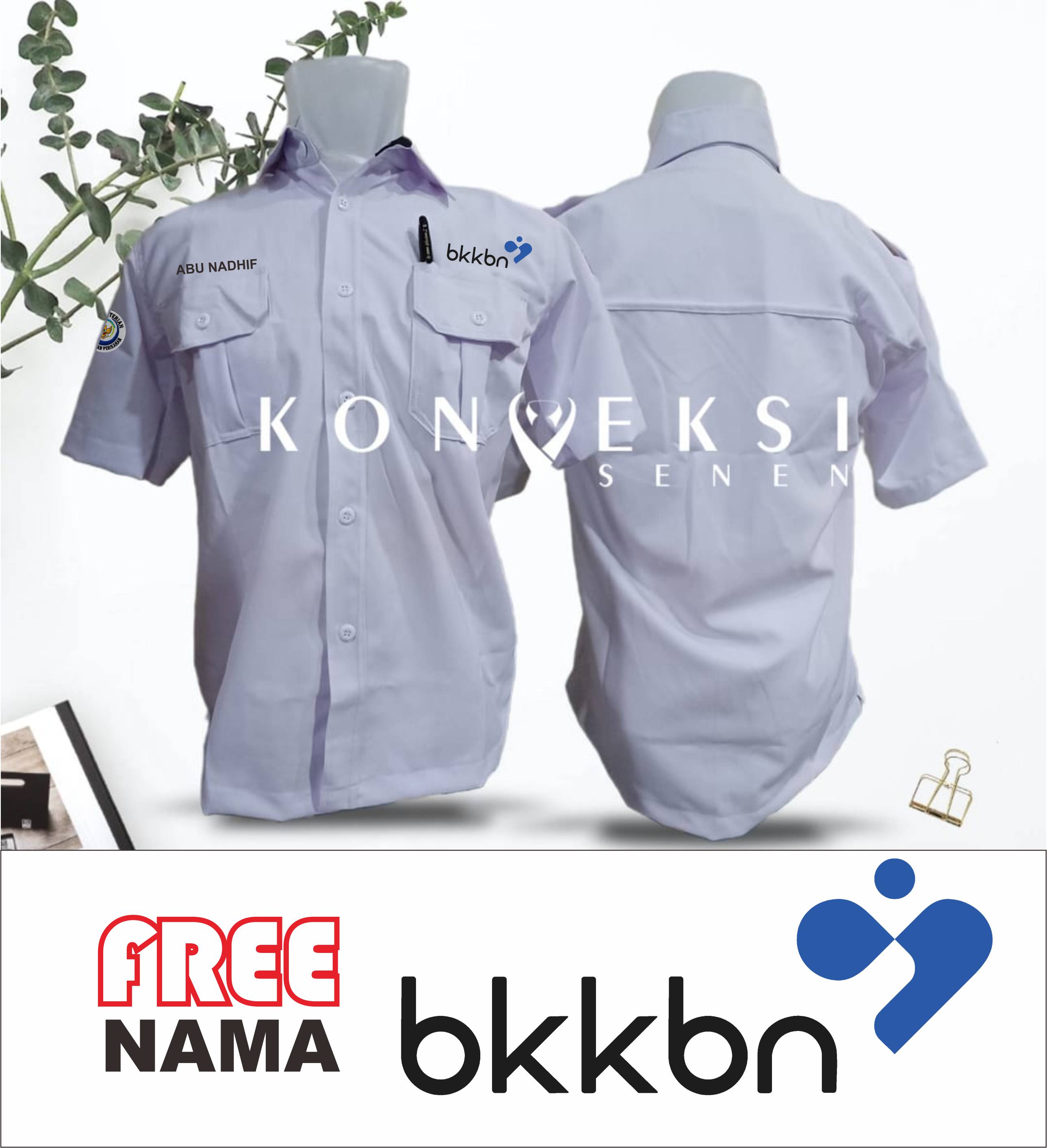 kemeja BKKBN baju seragam BKKBN seragam bkkbn full bordir baju dinas ...