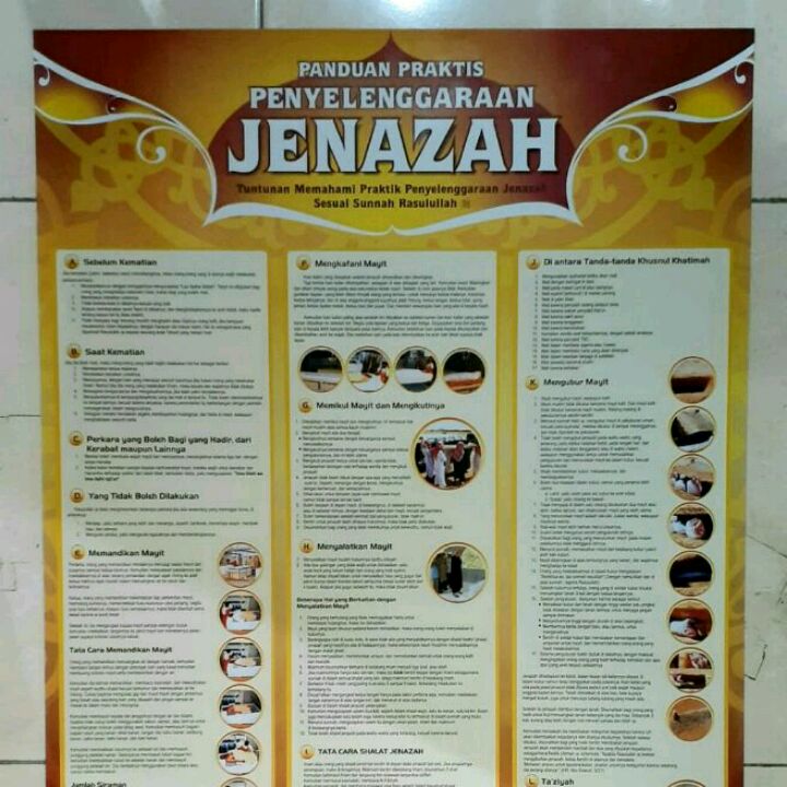 Poster Penyelenggaraan Praktis Pengurusan Jenazah | Lazada Indonesia