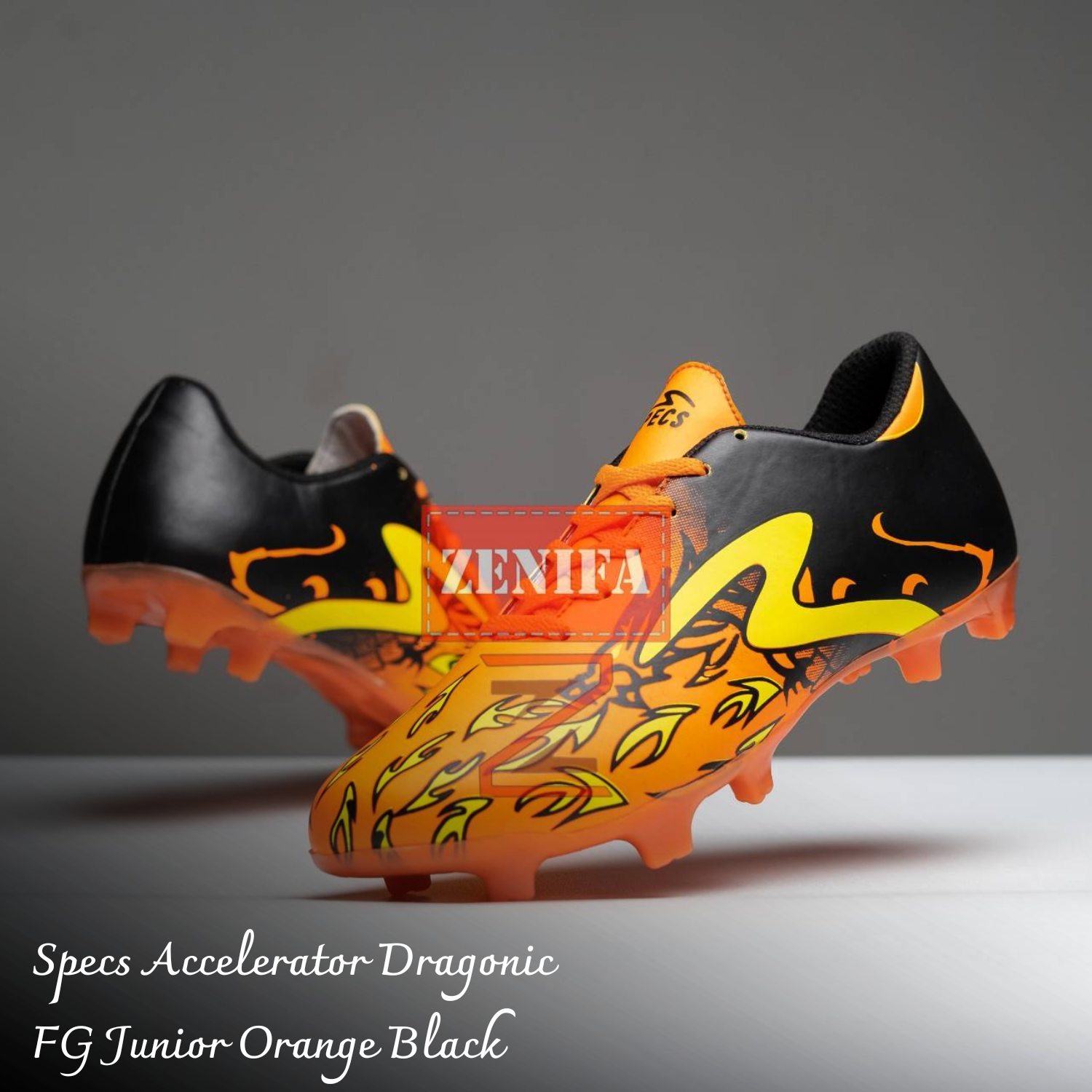 Sepatu Bola Specs Accelerator Lightspeed Dragon Junior Fg In Black ...