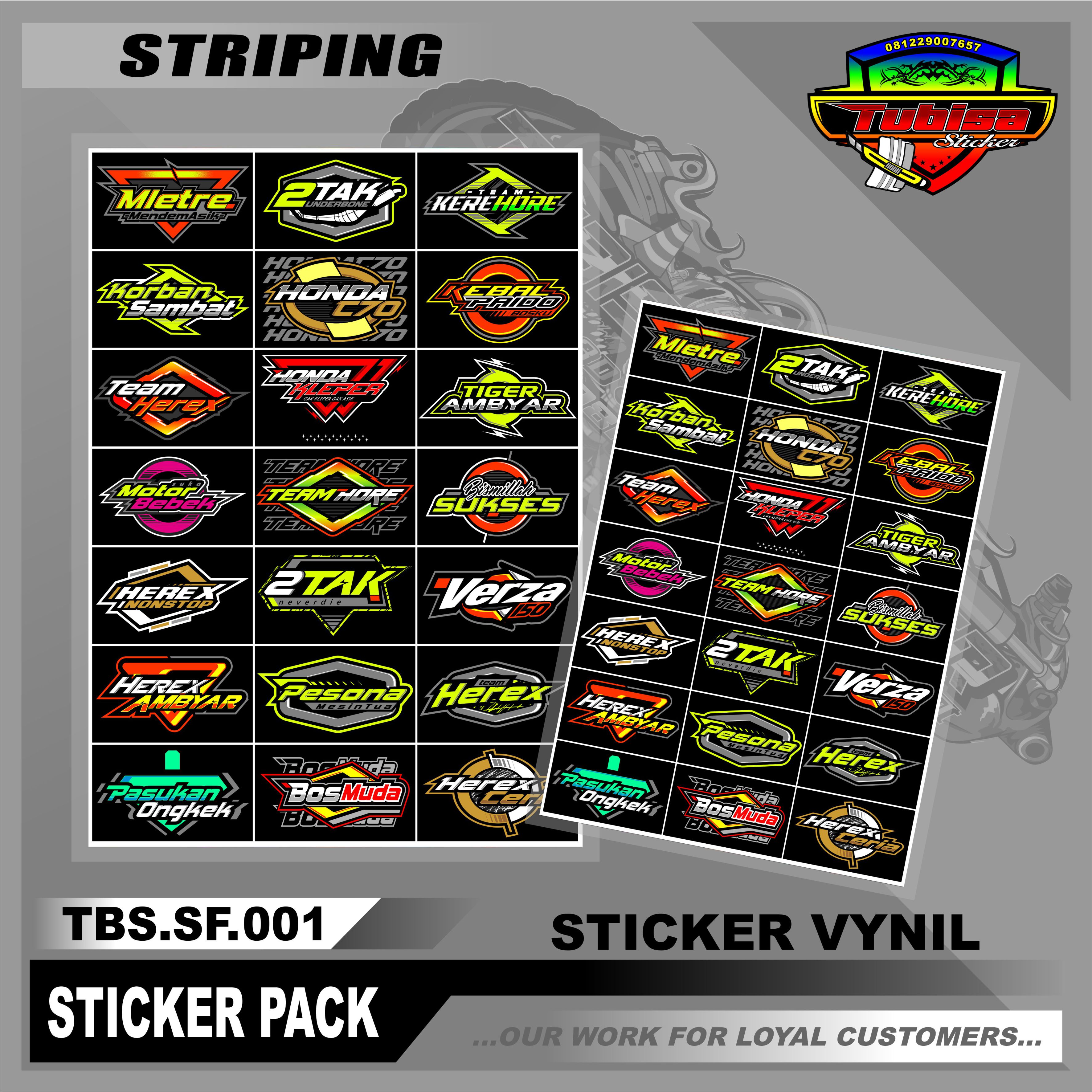 Sticker Racing Sticker Herex Bahan Vynil - Sticker Racing Sticker Pack ...
