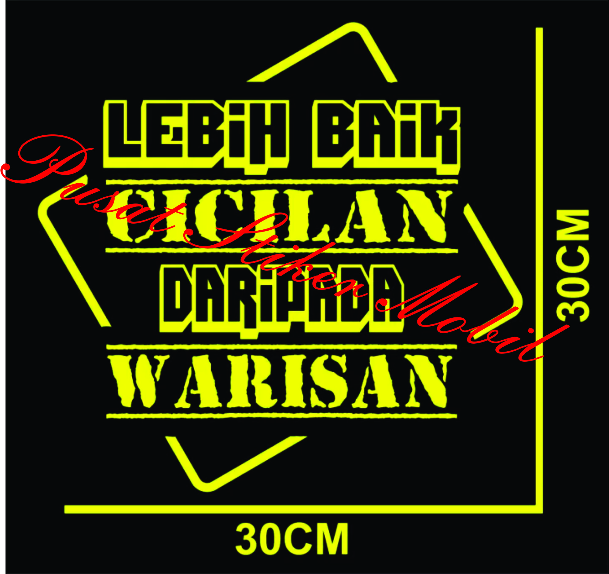 Stiker termurah cutting stiker mobil stiker tulisan kata kata keren ...