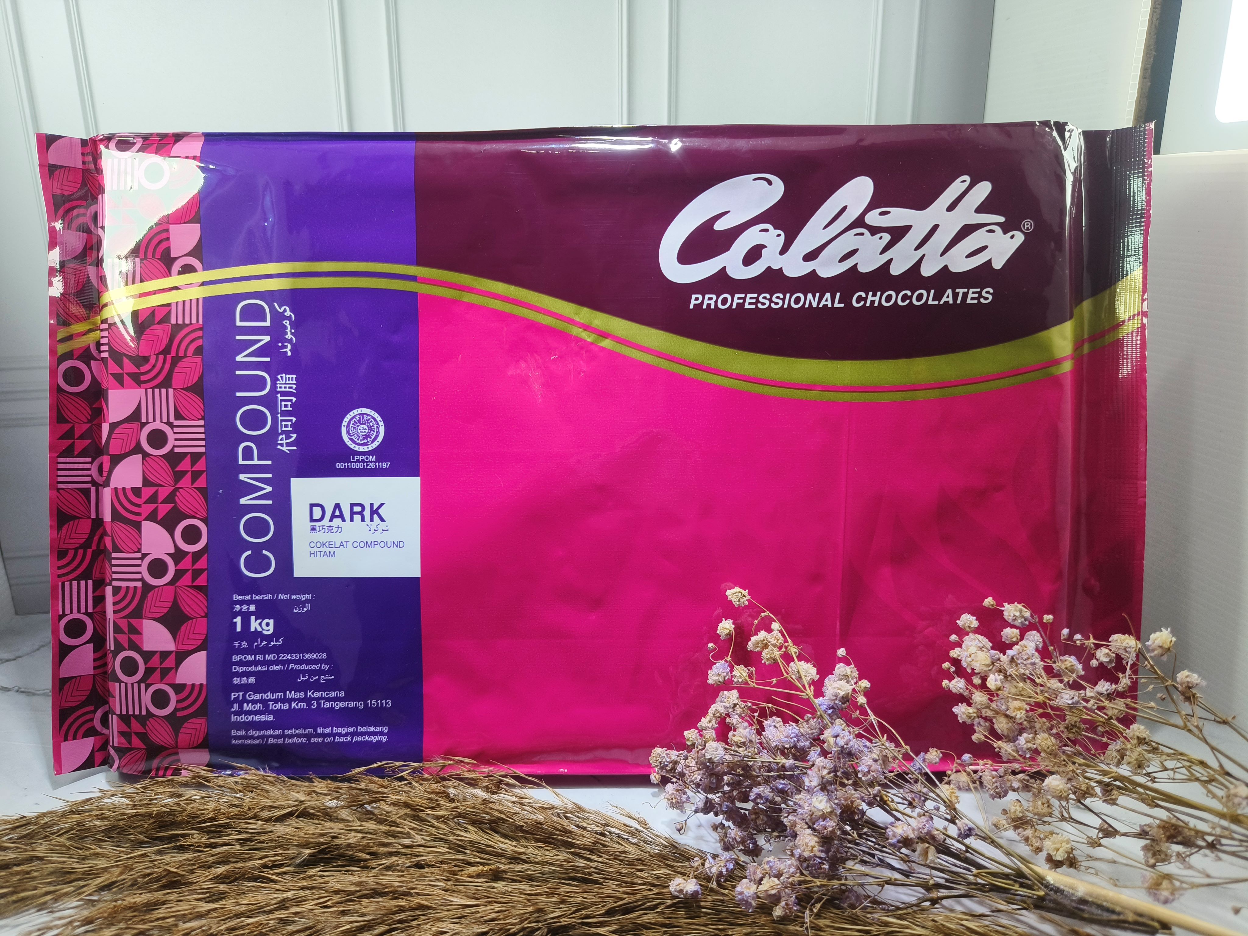 Colatta Compound Dark Chocolate 1 kg / Cokelat Hitam Compound Blok ...