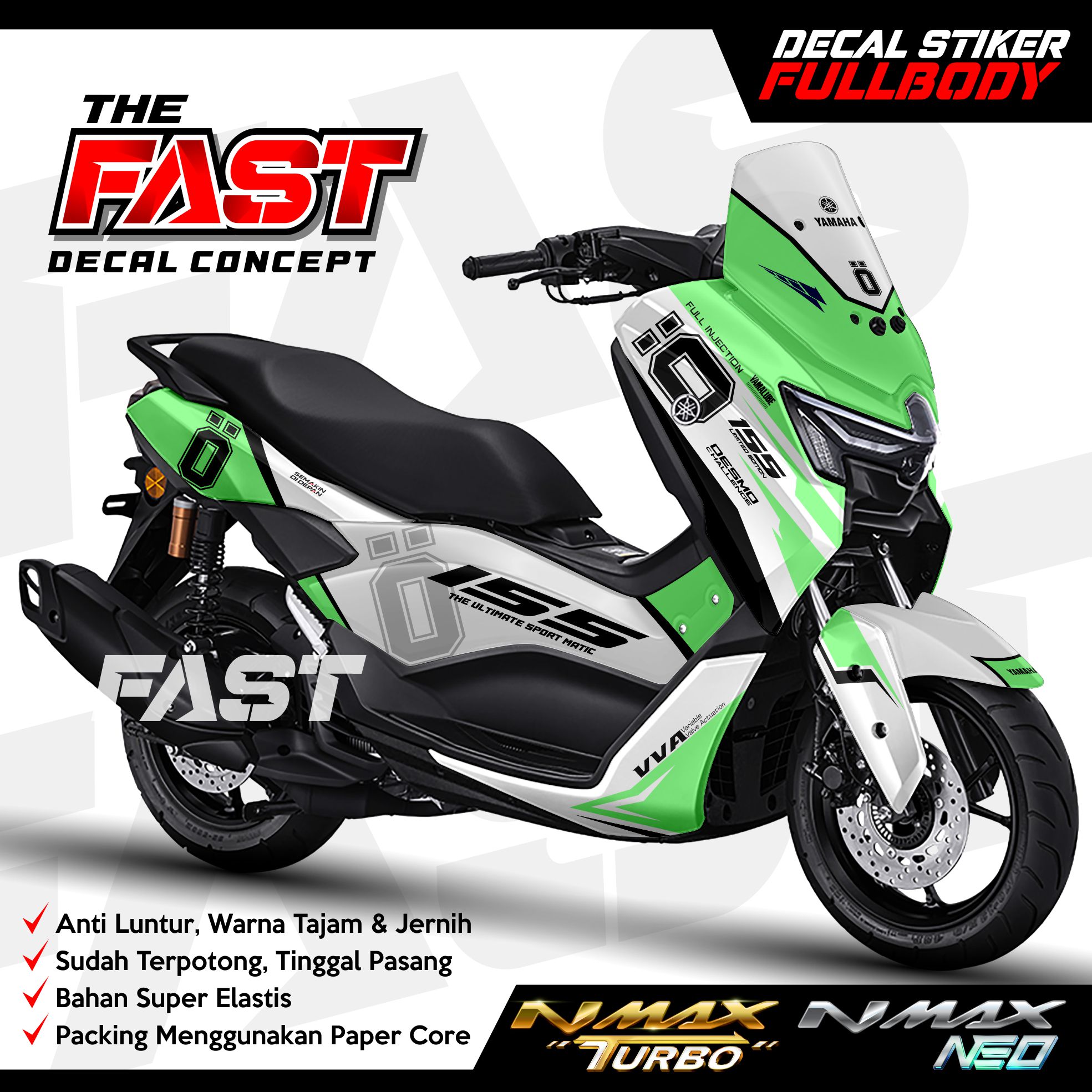 TERBARU Decal Nmax Turbo/Neo Fullbody Ohlins Racing COD Decal stiker ...