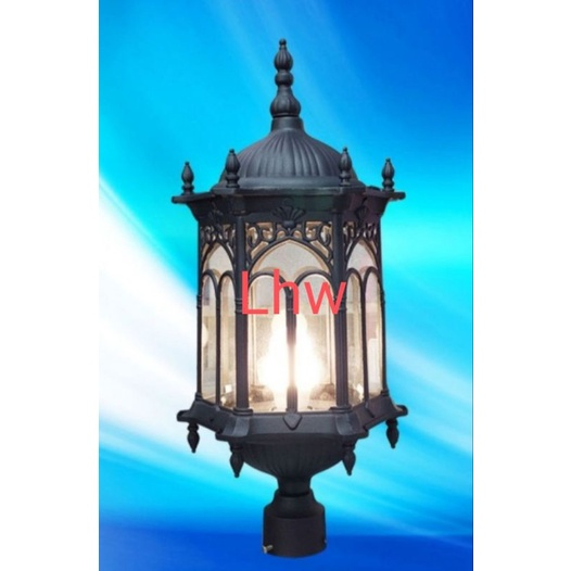 Lampu hias Delman Klasik 1000 Medium deko pilar gerbang, pagar teras ...