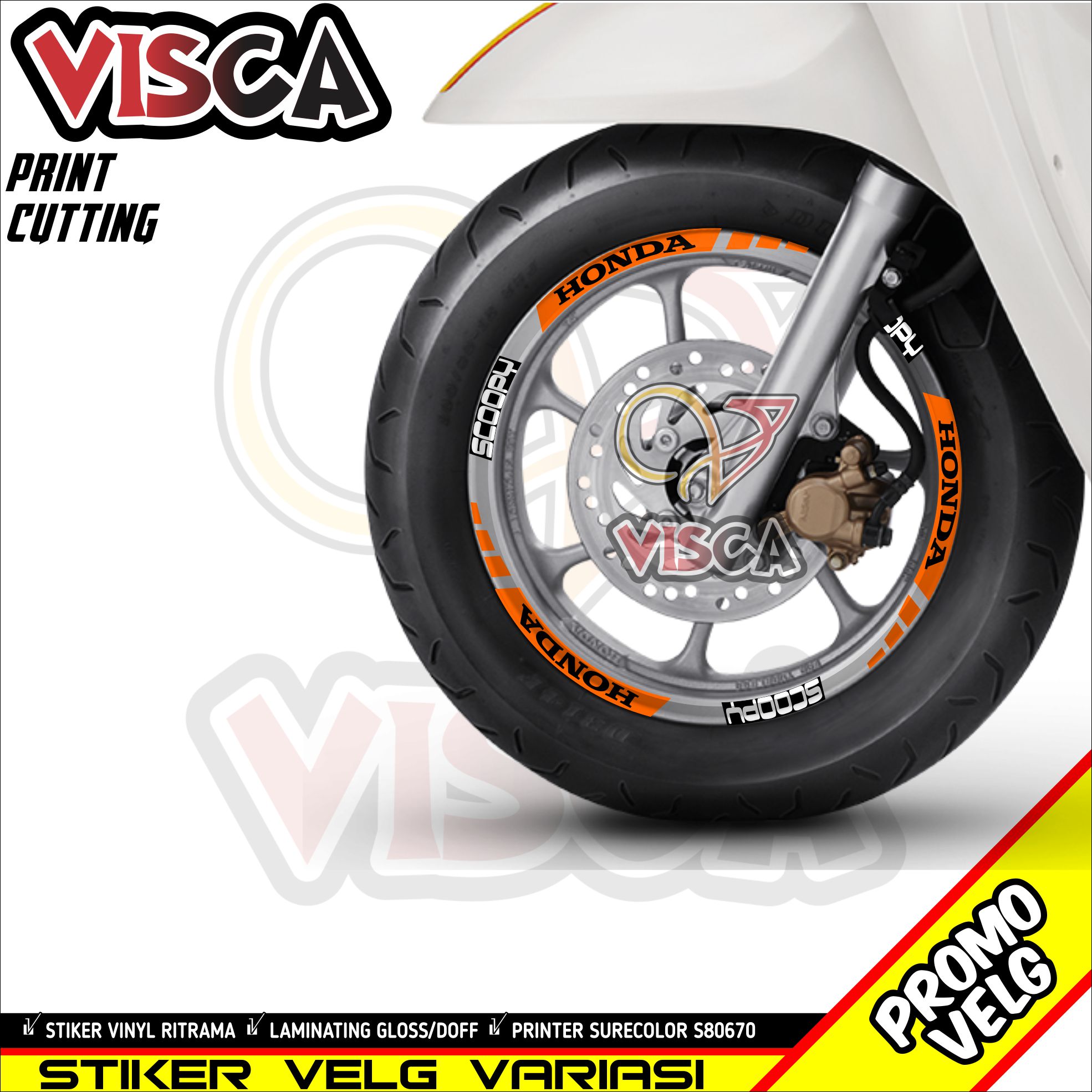 Stiker Velg List Velg Motor Stiker Velg Scoopy Ring 12 | Lazada Indonesia