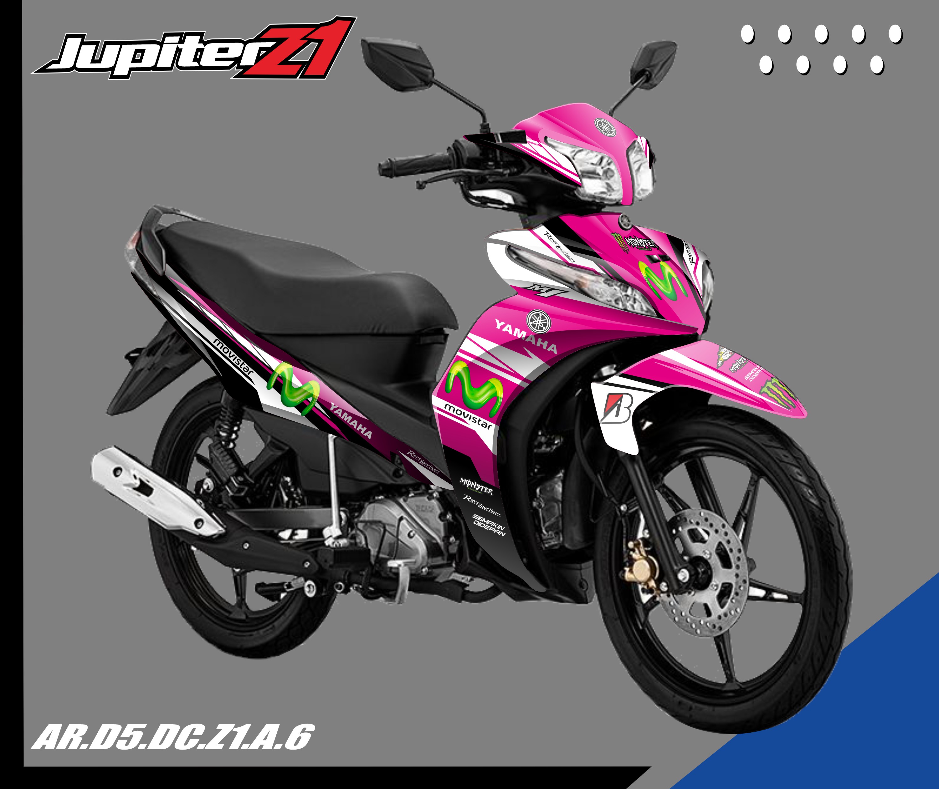 Decal JUPITER Z1 Full Body - Stiker Dekal JUPITER Z1 Full Body (Kode ...