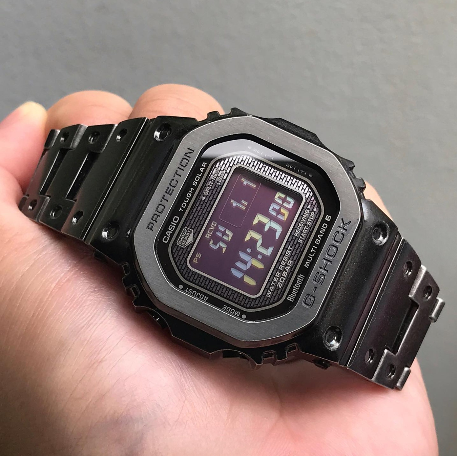 Jam CASIO G-Shock GMW-B5000V-1JR Full Metal Black GShock GMWB5000 ...