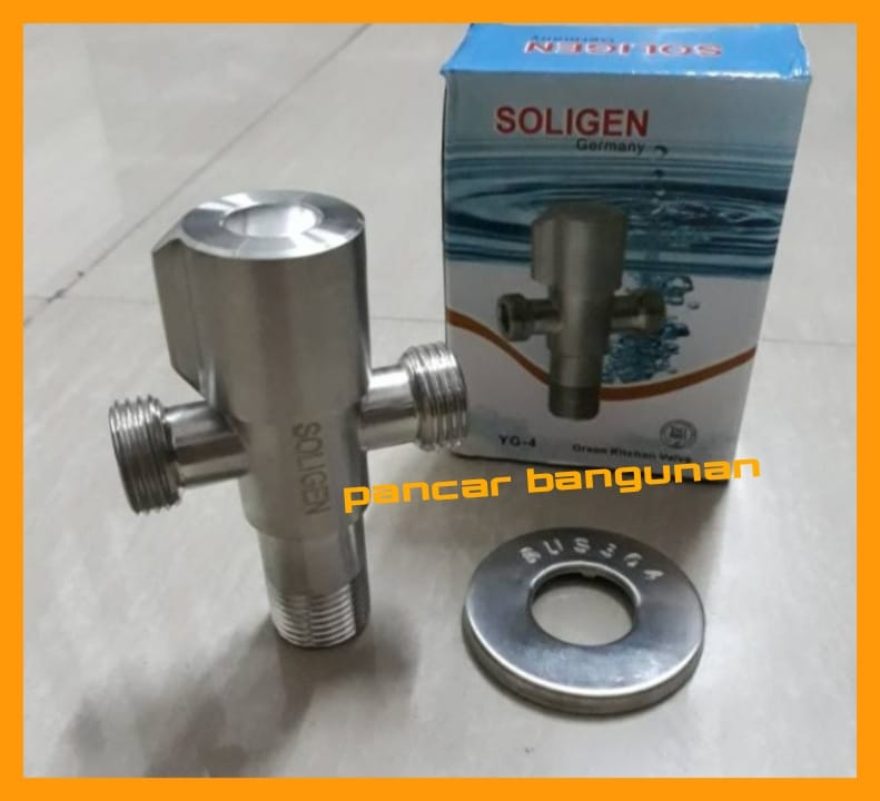 KRAN SHOWER CABANG 2 SOLIGEN YG4 - KRAN KLOSET T STAINLESS SOLIGEN YG4 ...