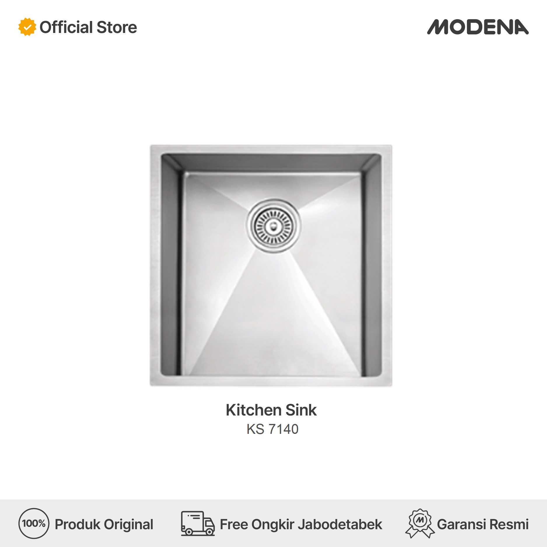 MODENA Kitchen Sink - KS 7140 | Lazada Indonesia