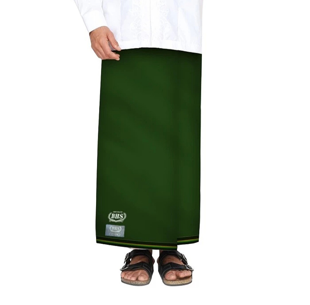 Sarung BHS Cosmo Polos Warna Hijau Tua | Lazada Indonesia