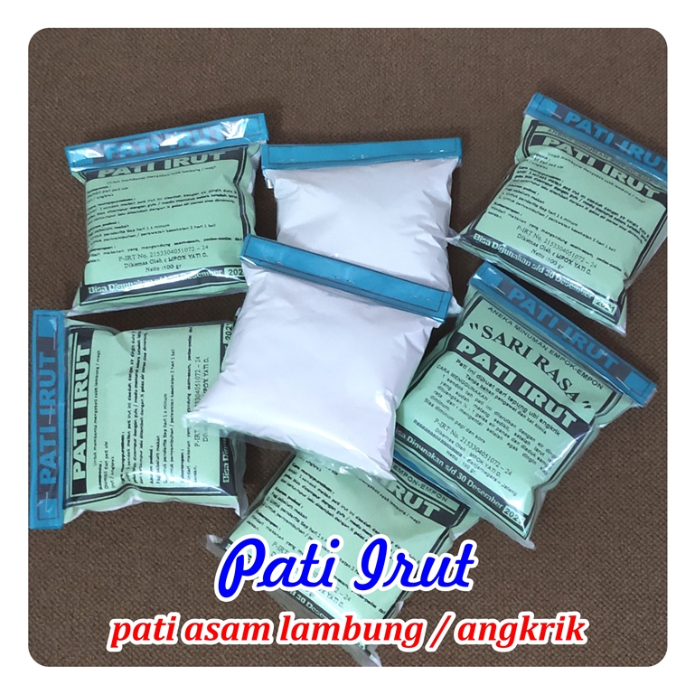 pati irut / pati garut / tepung angkrik tradisional asli alami solusi ...