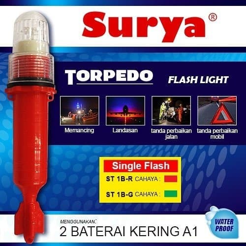 Bisa COD Surya Torpedo Lampu LED Emergency untuk Kapal / Pancing ST 1B ...