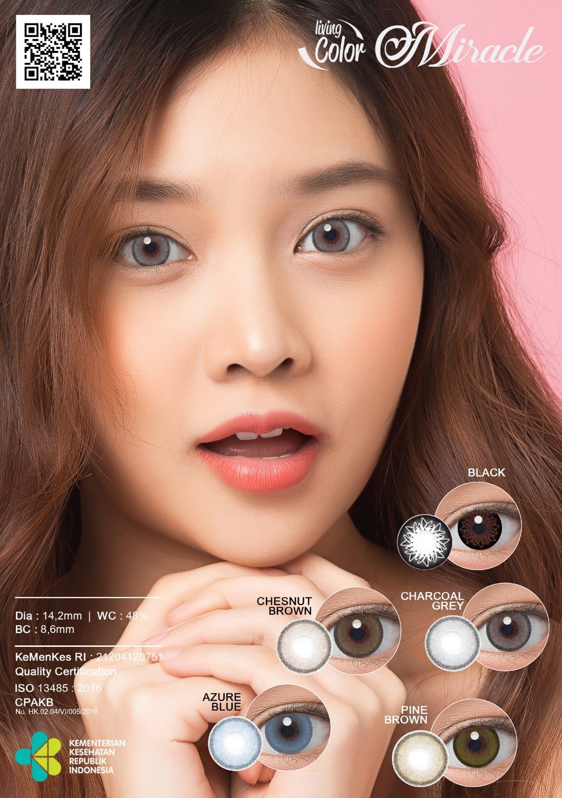 Softlens Living Color Miracle DIA 14.20mm NORMAL & MINUS BS | Lazada ...