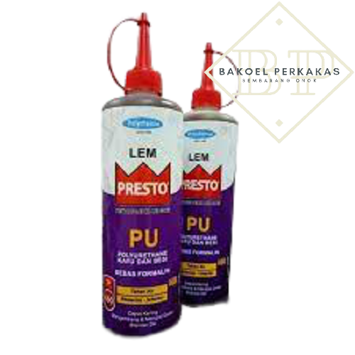 Lem PRESTO PU POLYURETHANE 650 Gram Lem Serbaguna Kayu Besi HPL VENEER ...