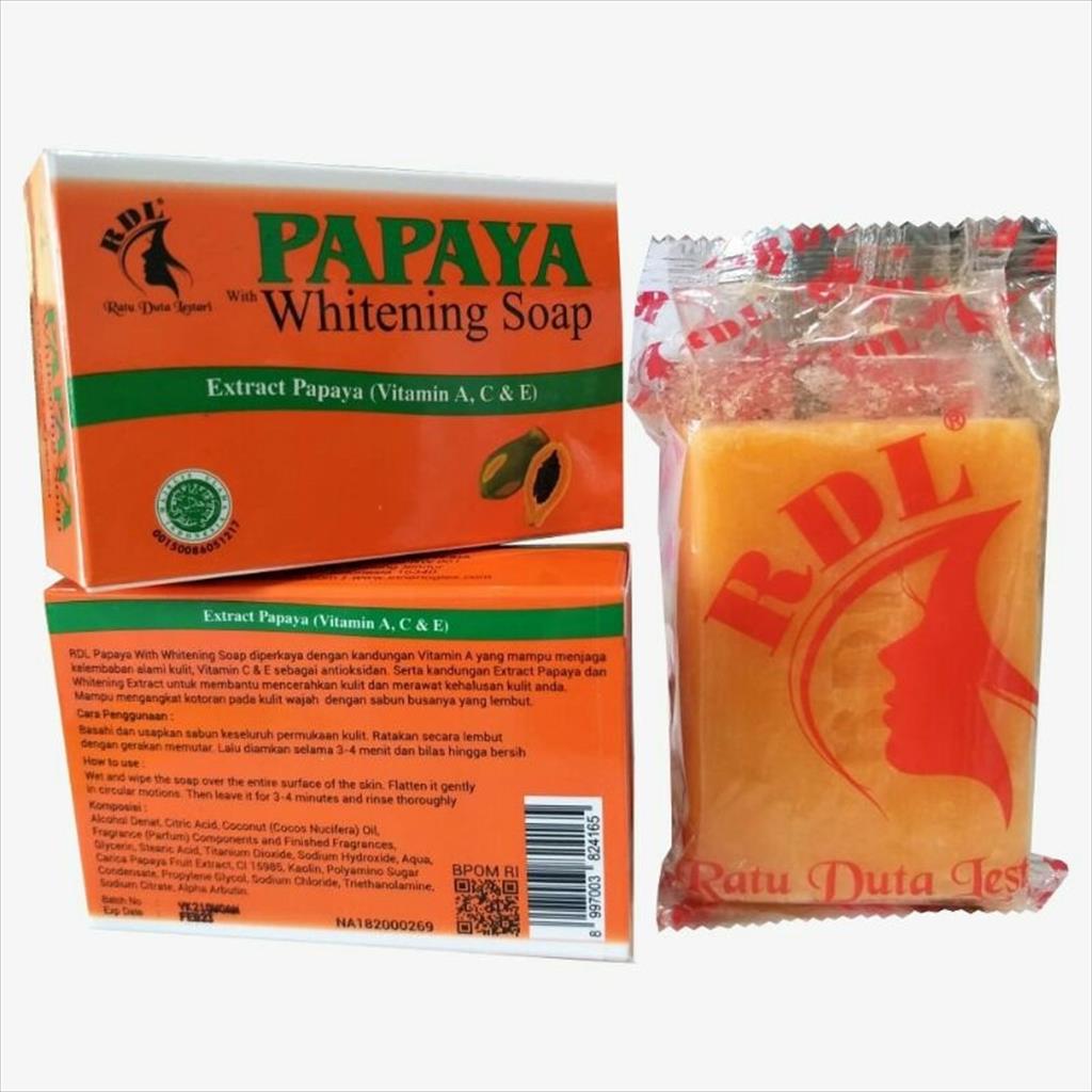 Sabun RDL Papaya 135 g (Tulisan Hijau) by Ratu Duta Lestari | Lazada ...