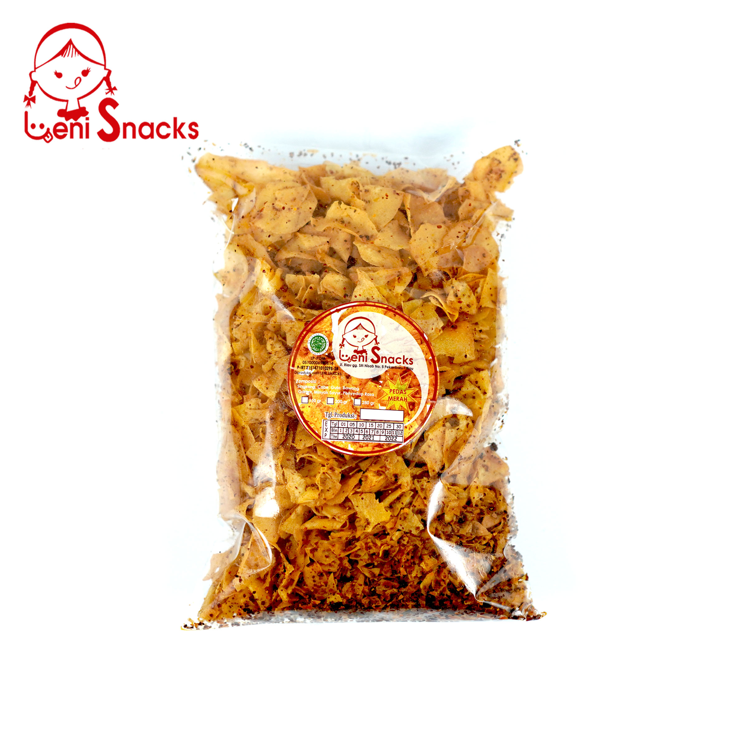 Leni Snacks Singkong Pedas Merah 500g (Family Pack) | Lazada Indonesia