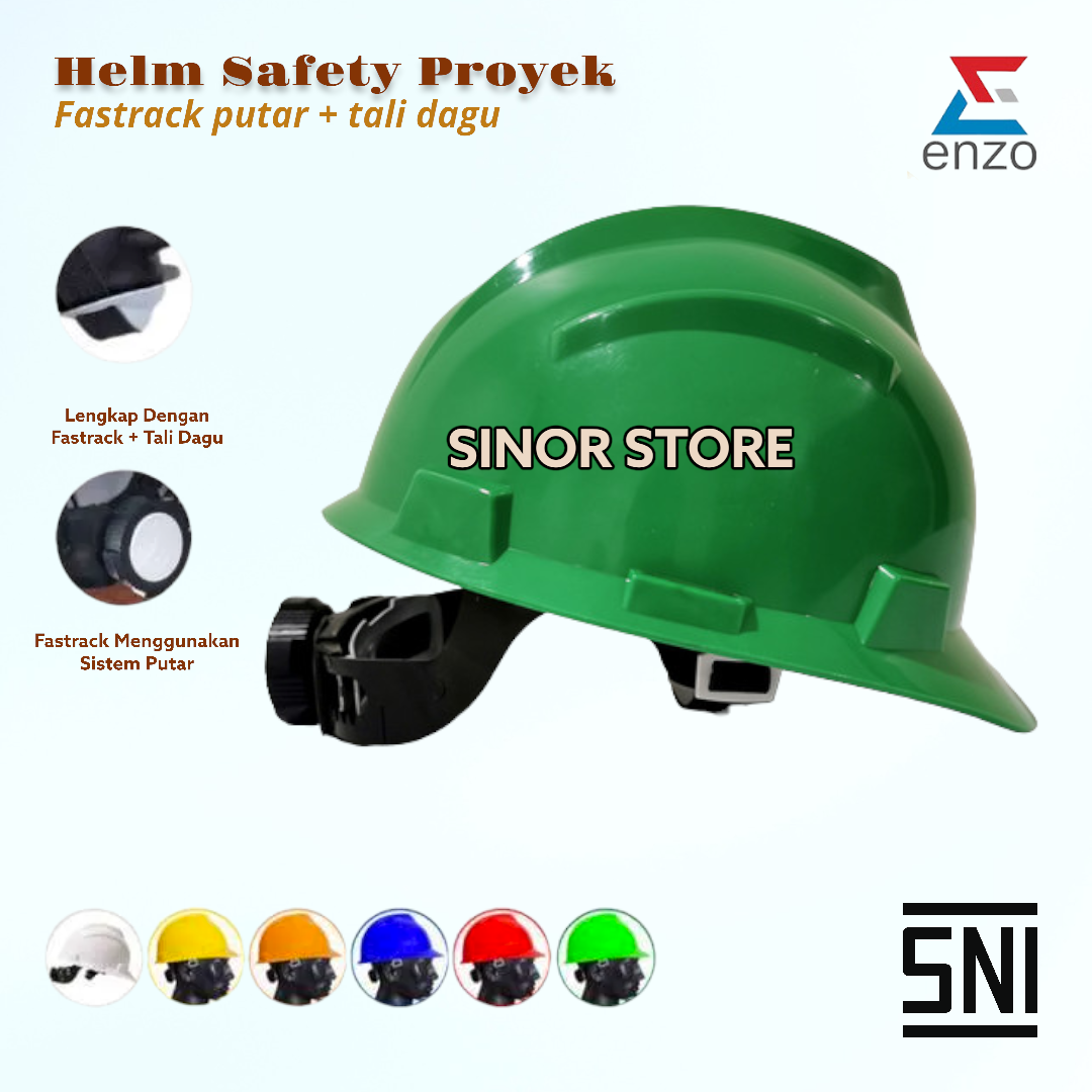 Helm Safety Proyek ENZO Fastrack Model Putar | Lazada Indonesia