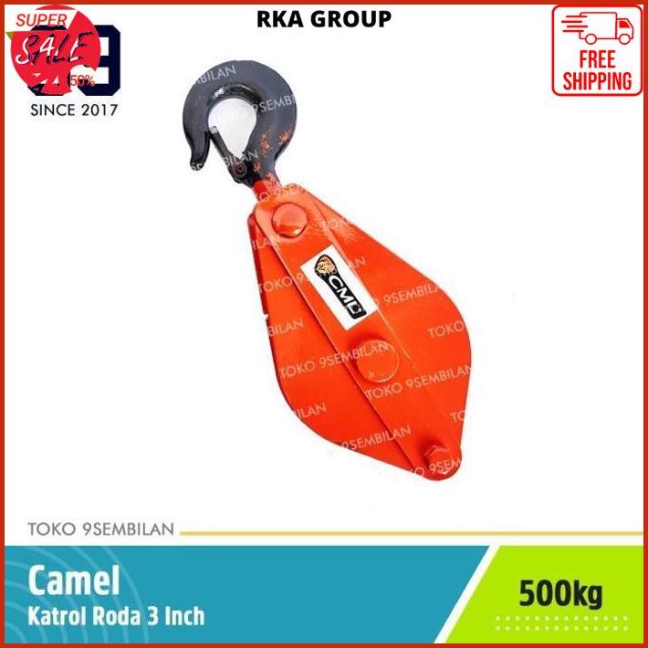 Camel Roda Katrol Kerekan Timba Sumur Kapal 3" 500Kg & 4" 1000Kg Ton Kualitas Premium | Lazada ...
